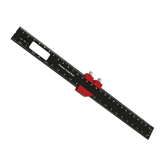 Osdhezcn Aluminum Slide Ruler Track Ruler Measuring Gauge Pocket Ruler ...