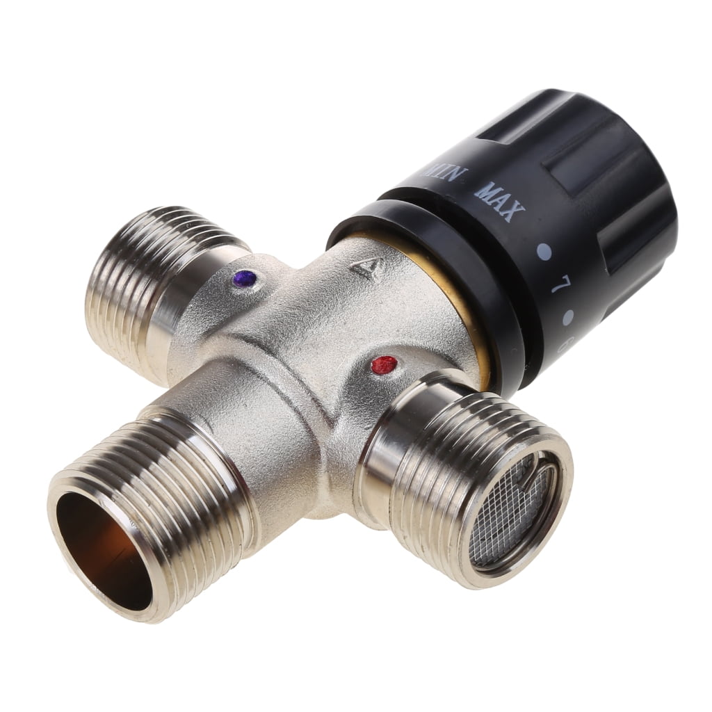 Osdhezcn Brass Thermostatic Hot Cold Mixing for Valve Thermostatic ...