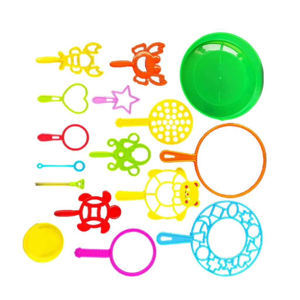 Osdhezcn Bubble Wand with Tray Set Tool for Kids Family Entertainment ...