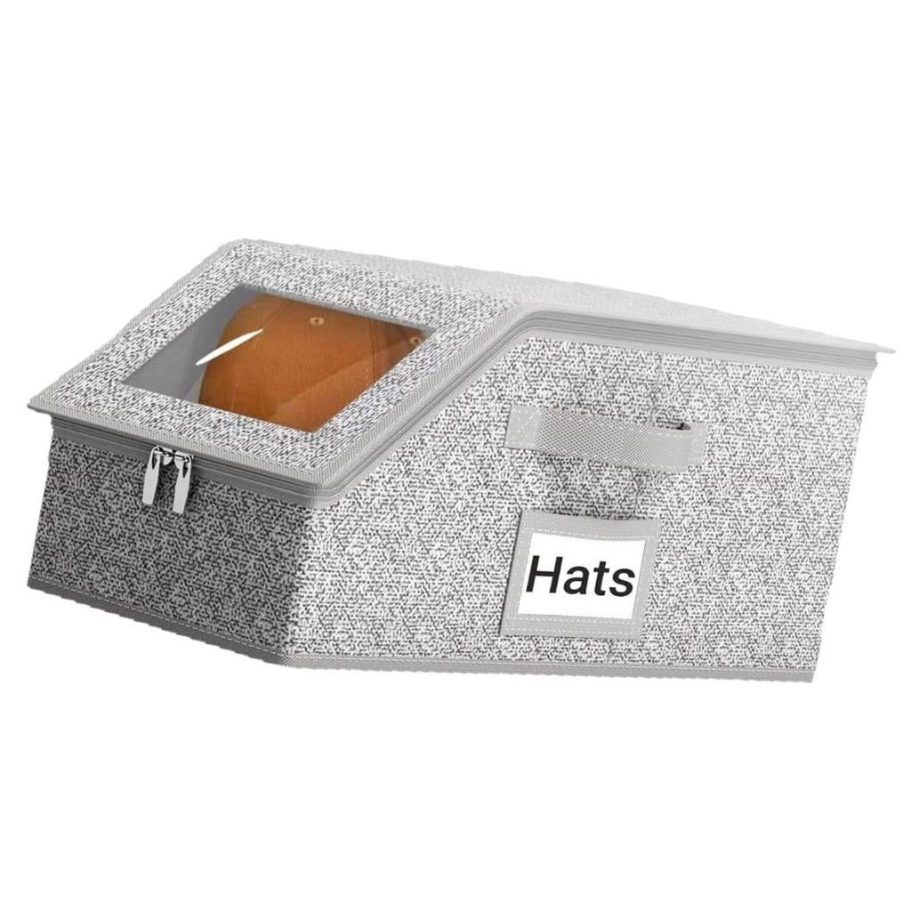 Osdhezcn Caps Organiser Box Foldable Dustproof Container For Multiple ...