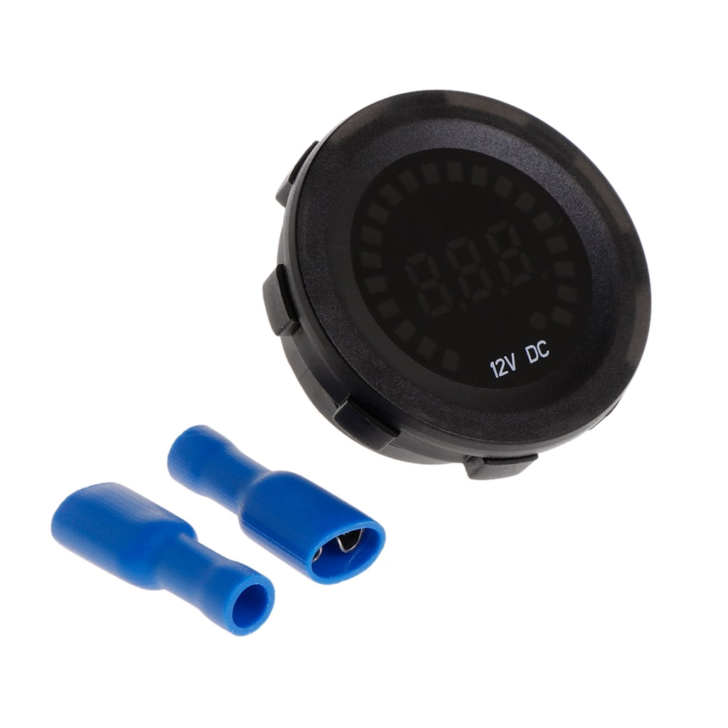 Osdhezcn Car LED Display Voltmeter 12 Volt Digital Voltage Meter Gauge ...