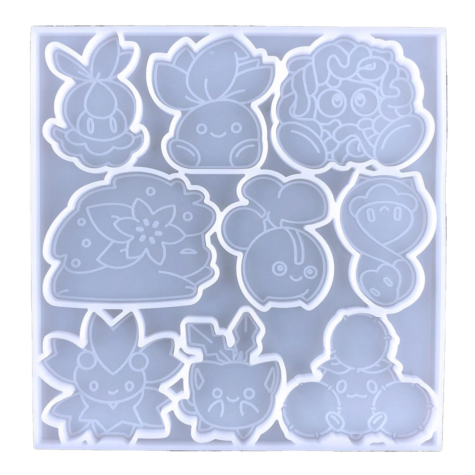 Osdhezcn Cartoon Animals Mobile Phone Back Sticker Epoxy Mold Diy Baby ...