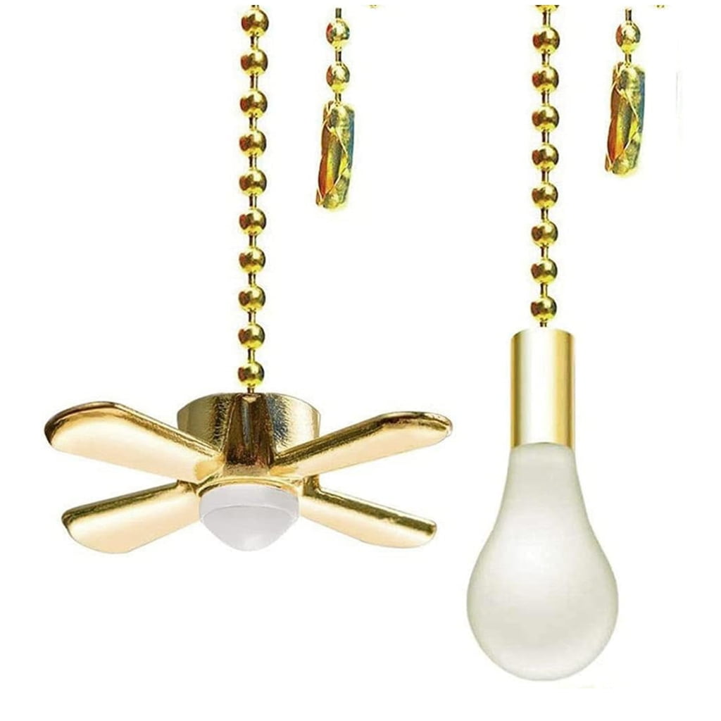 Osdhezcn Ceiling Fan Pull Chain Set with Light Bulb and Fan Cord ...