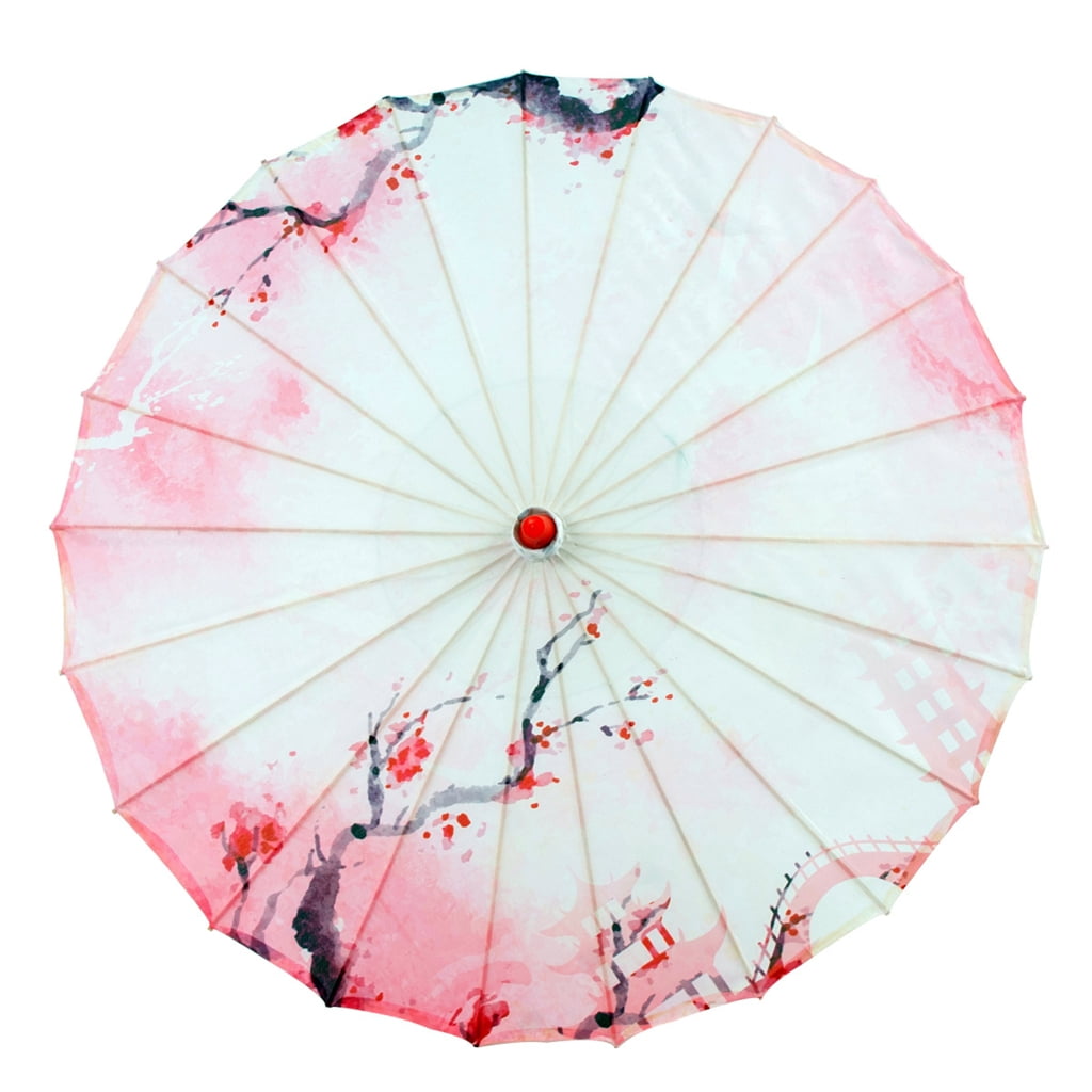 Osdhezcn Chinese Oiled Paper Parasols Bambooes Silk Umbrellas for Dance ...