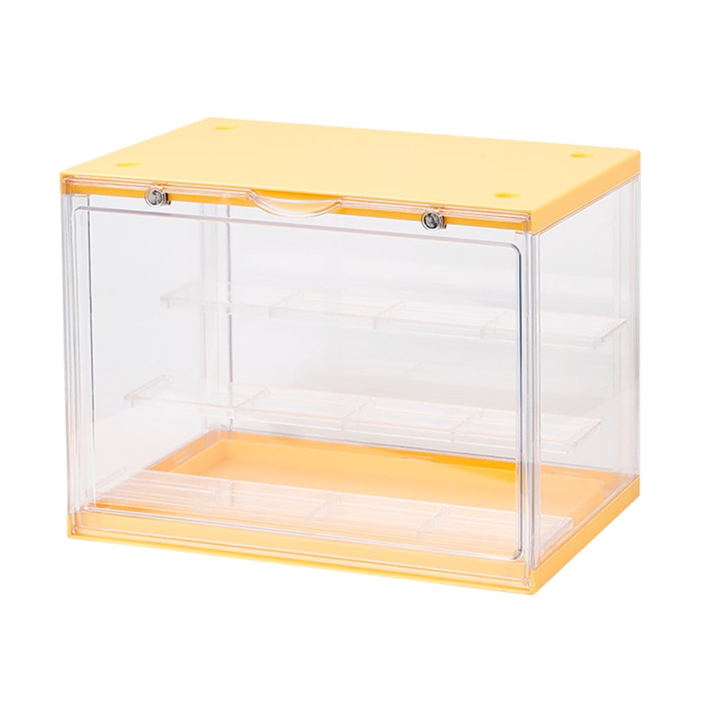 Osdhezcn Clear Dust Proof for Doll Model Display Box 3-Tier Step for ...