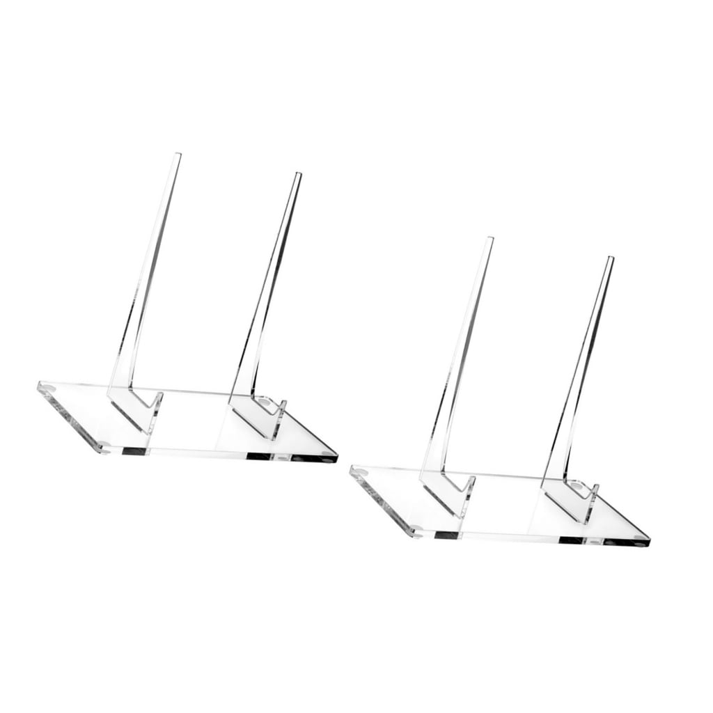 Osdhezcn Clear Plastic Display Stand Clear Books Stand Decorative Clear ...