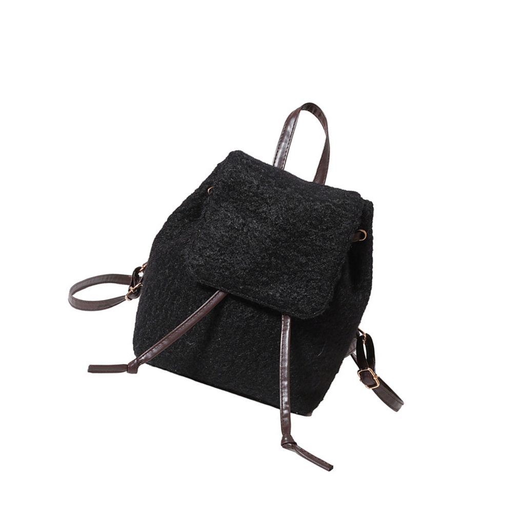 Osdhezcn Comfortable Furry Backpack Plush School Bag Large Daypack for ...
