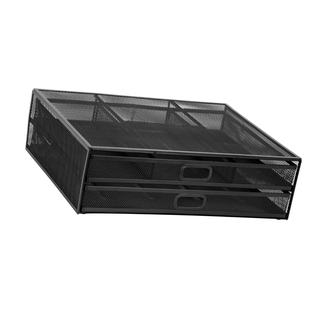 Osdhezcn Computer Monitor Stand with Drawers Metal Desktop Monitor ...