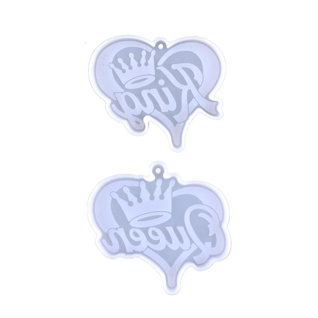 Osdhezcn Crown Pattern Epoxy Resin Mold Queen King Casting Molds DIY ...