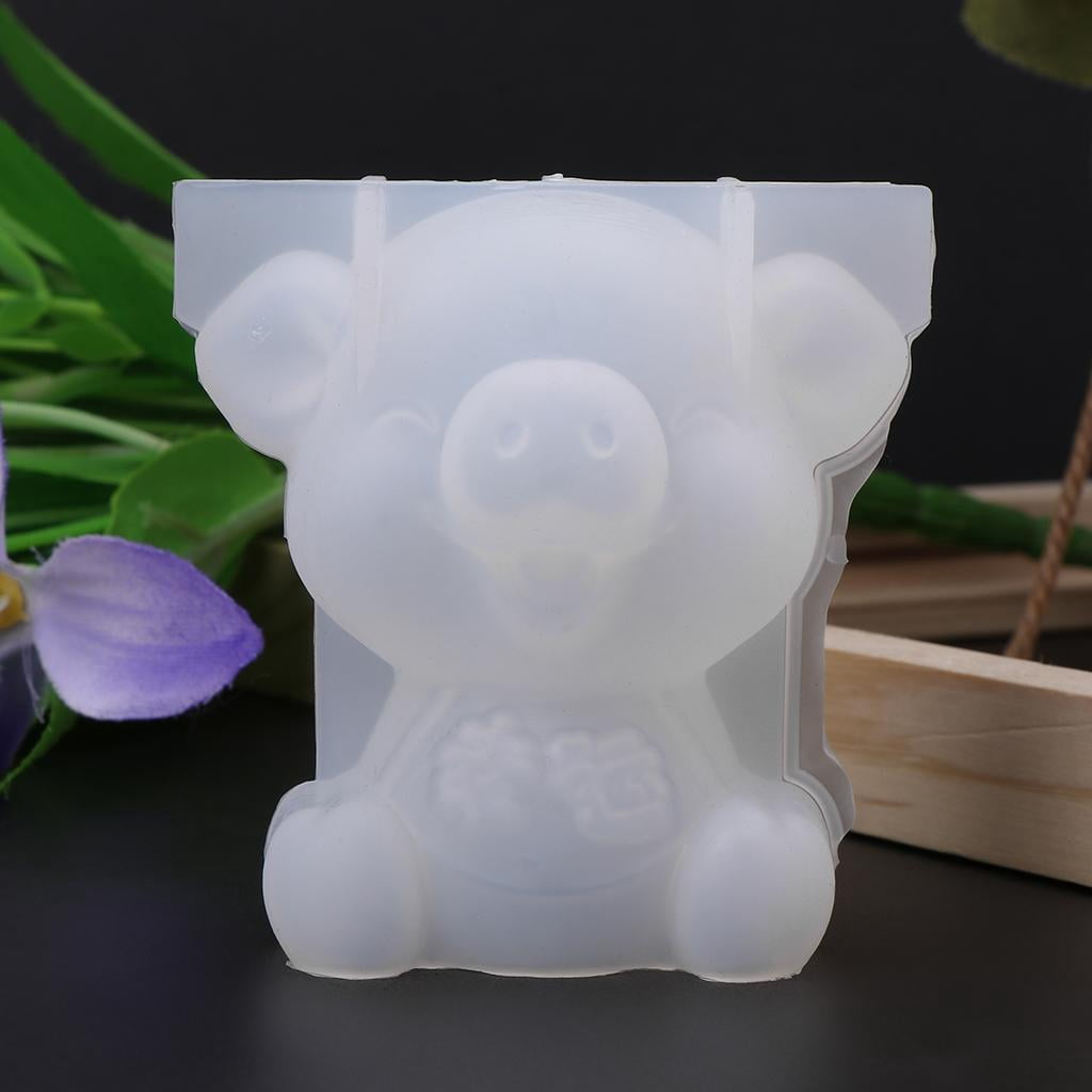 Osdhezcn Cute 3D Pig Silicone Mold DIY Epoxy Resin Jewelry Making Cake ...