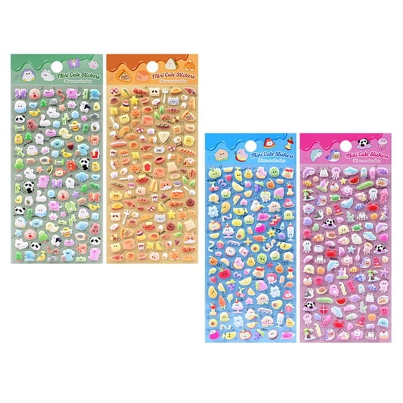 Osdhezcn Cute 3D Sticker Cartoon Sticker Tiny Handcraft Sticker ...