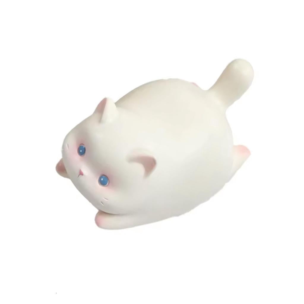 Osdhezcn Cute Cartoon Cats Rocking Figurines Resin Desk Toys for Stress ...