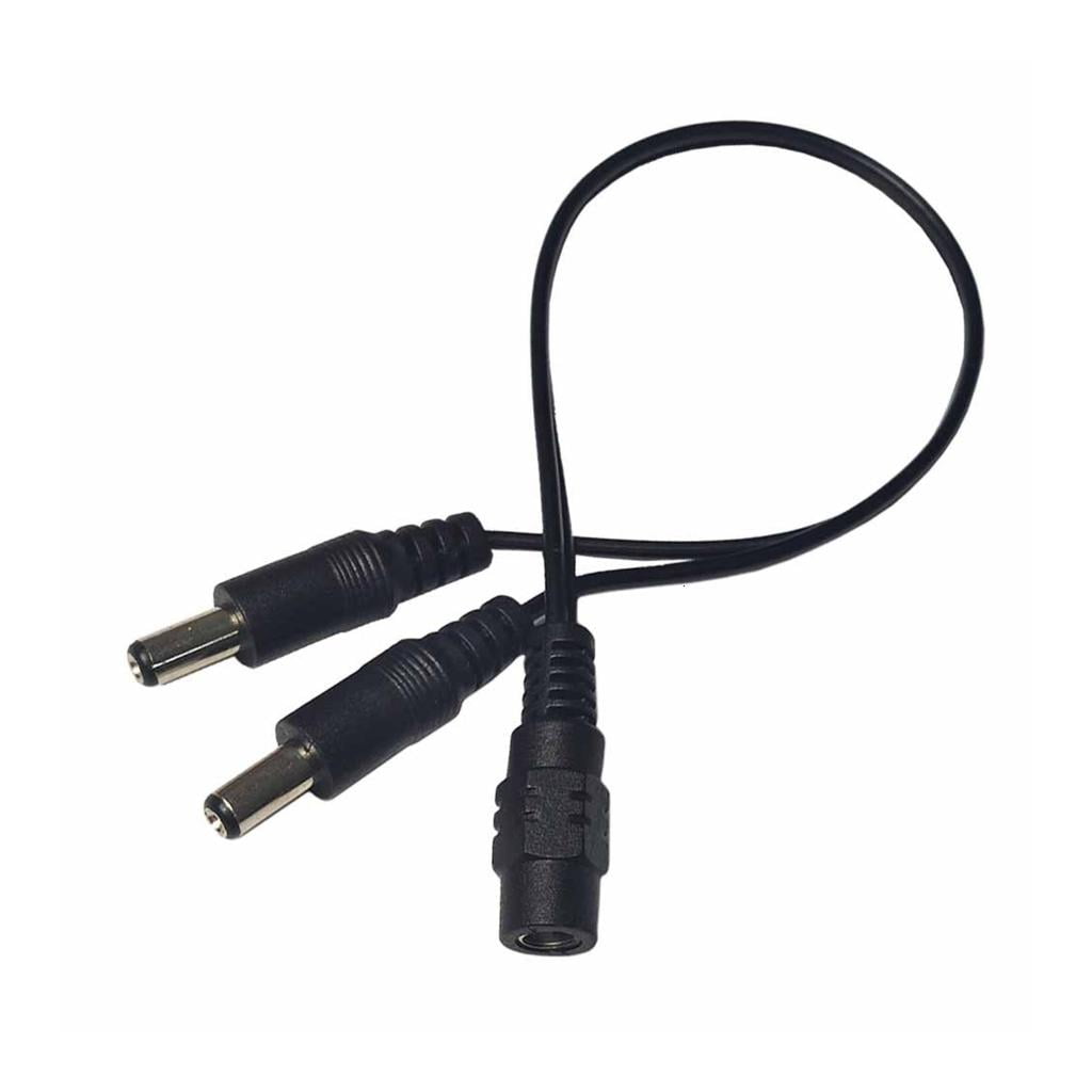 Osdhezcn DC5.5x2.1mm Power Plug 1 Female to 2 Male Connectors Cable ...