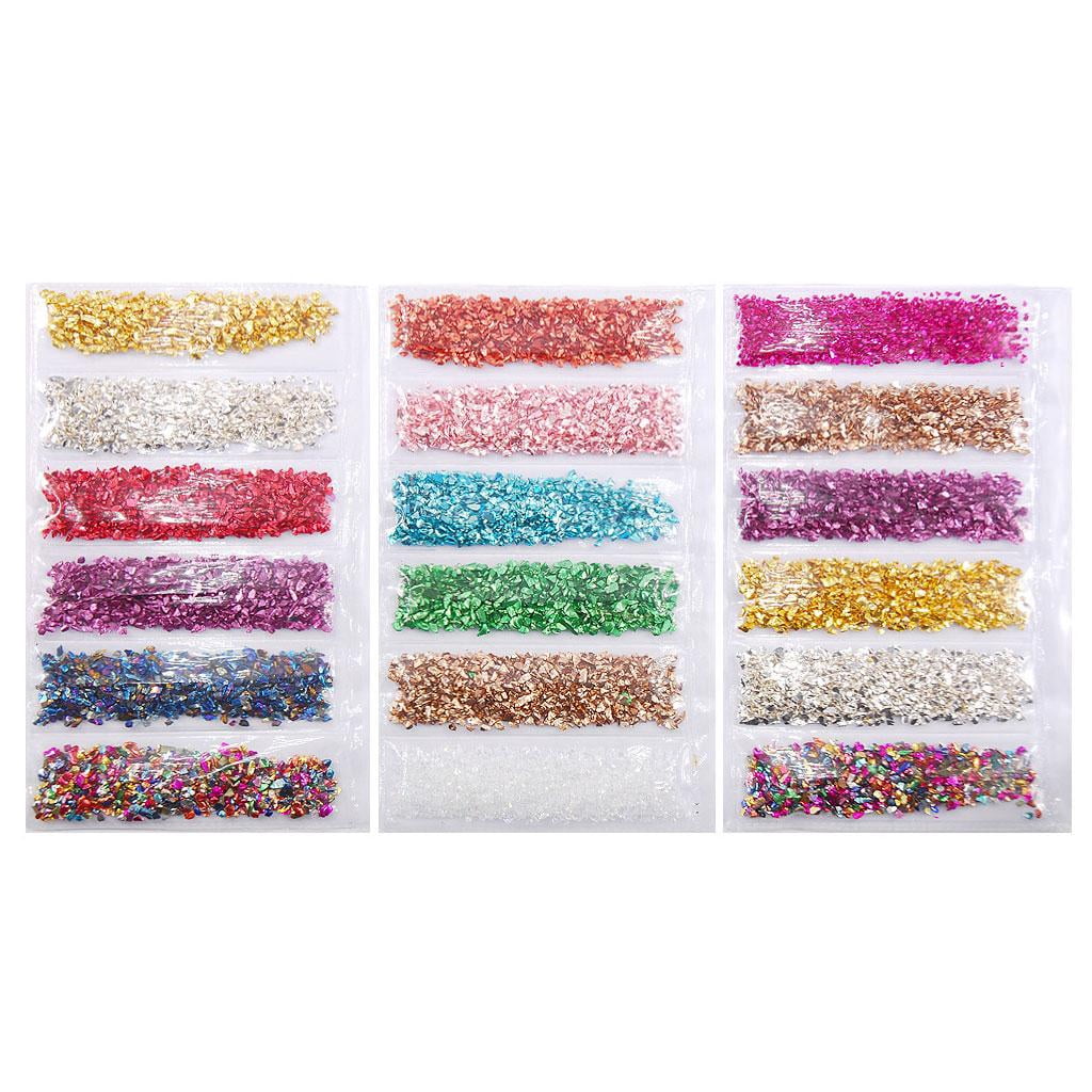 Osdhezcn DIY Crafts Nail Art Decoration Broken Glass Stones UV Crystal ...