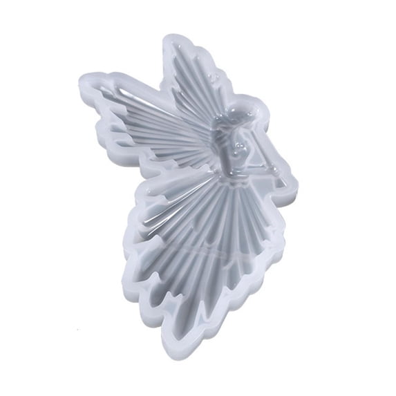 Osdhezcn DIY Crystal Girl Flute Angel Epoxy Resin Mold Mirror Shiny ...