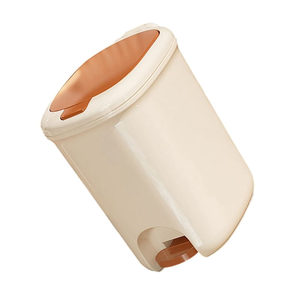 Osdhezcn Foot-operated Round Rubbish Bin for Bedroom Bathroom Office ...