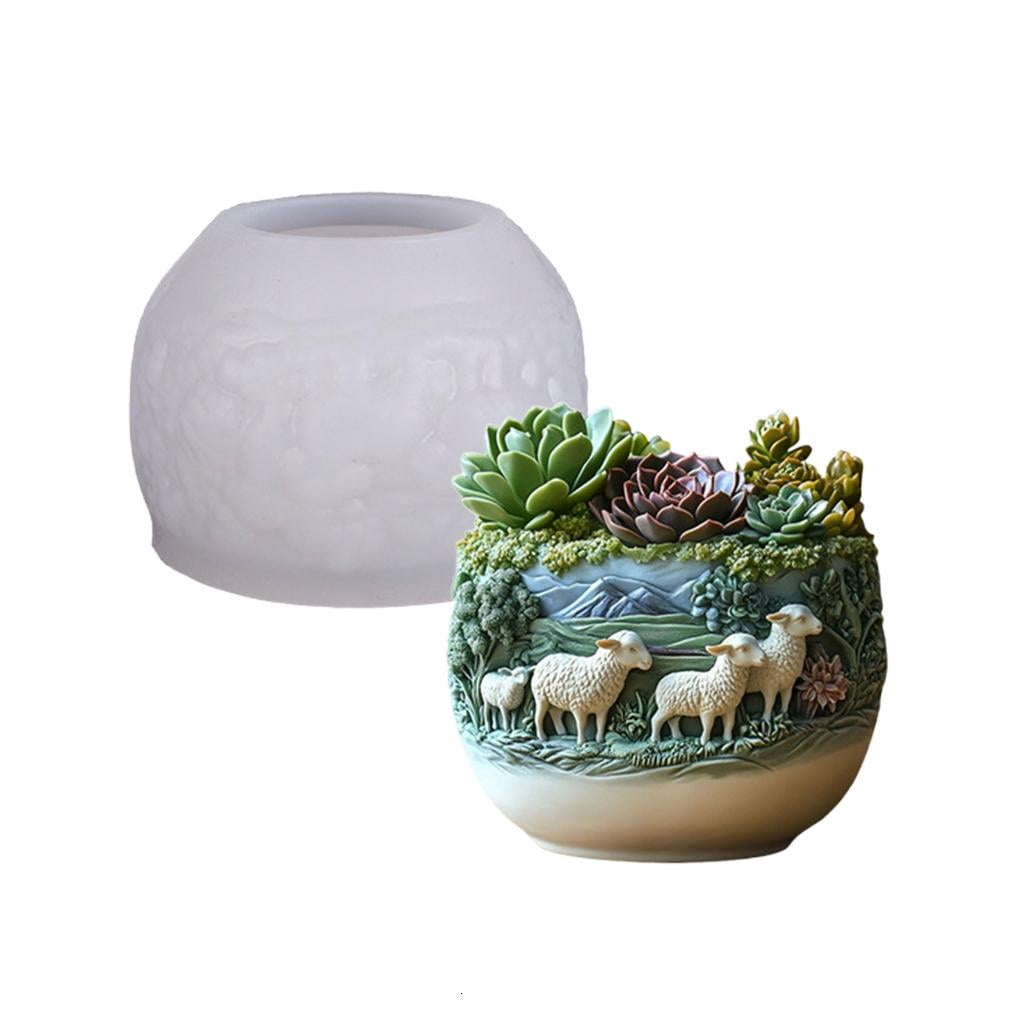 Osdhezcn Goat Pattern Silicone Mold for Crafting Resin Jewelry and ...