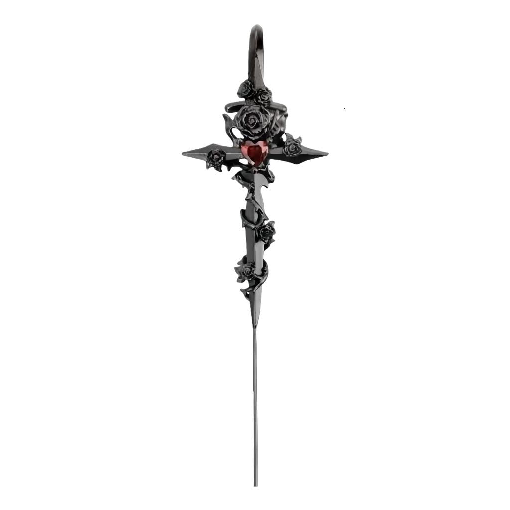 Osdhezcn Gothic Dark Aesthetic Piercing Earring Stylish Ear Needle ...