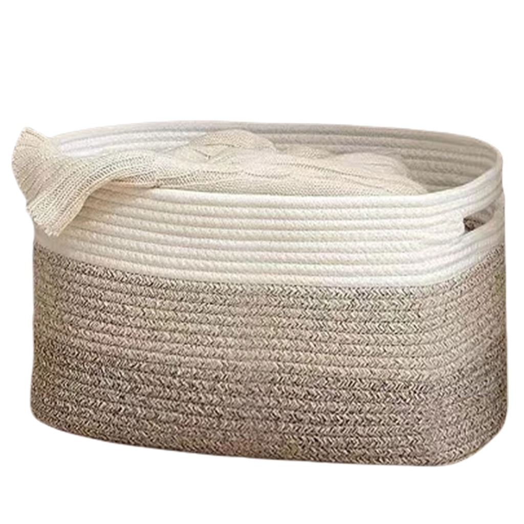 Osdhezcn Handmade Cotton Rope Storage Baskets for Organization ...