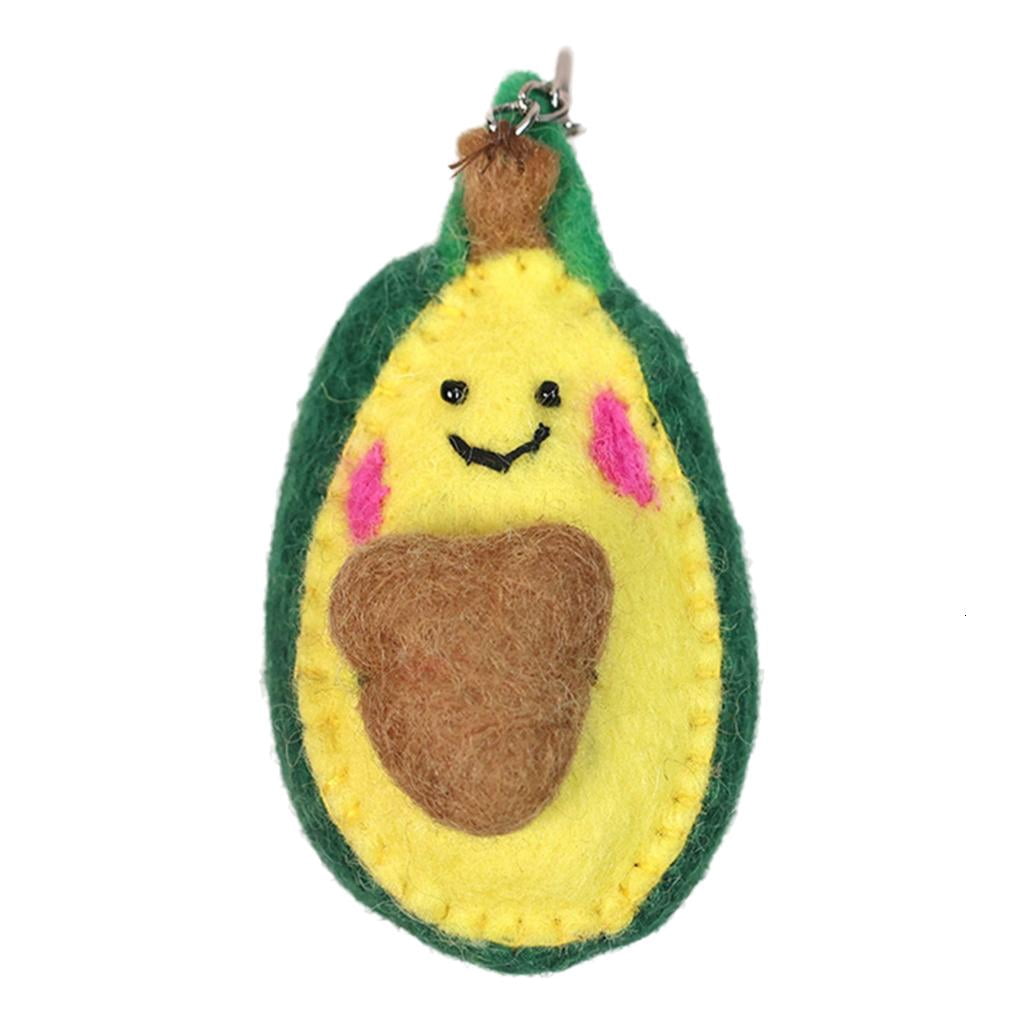 Osdhezcn Handmade Felt Shaped Keychain Colorful Fruit Shape Keychain ...
