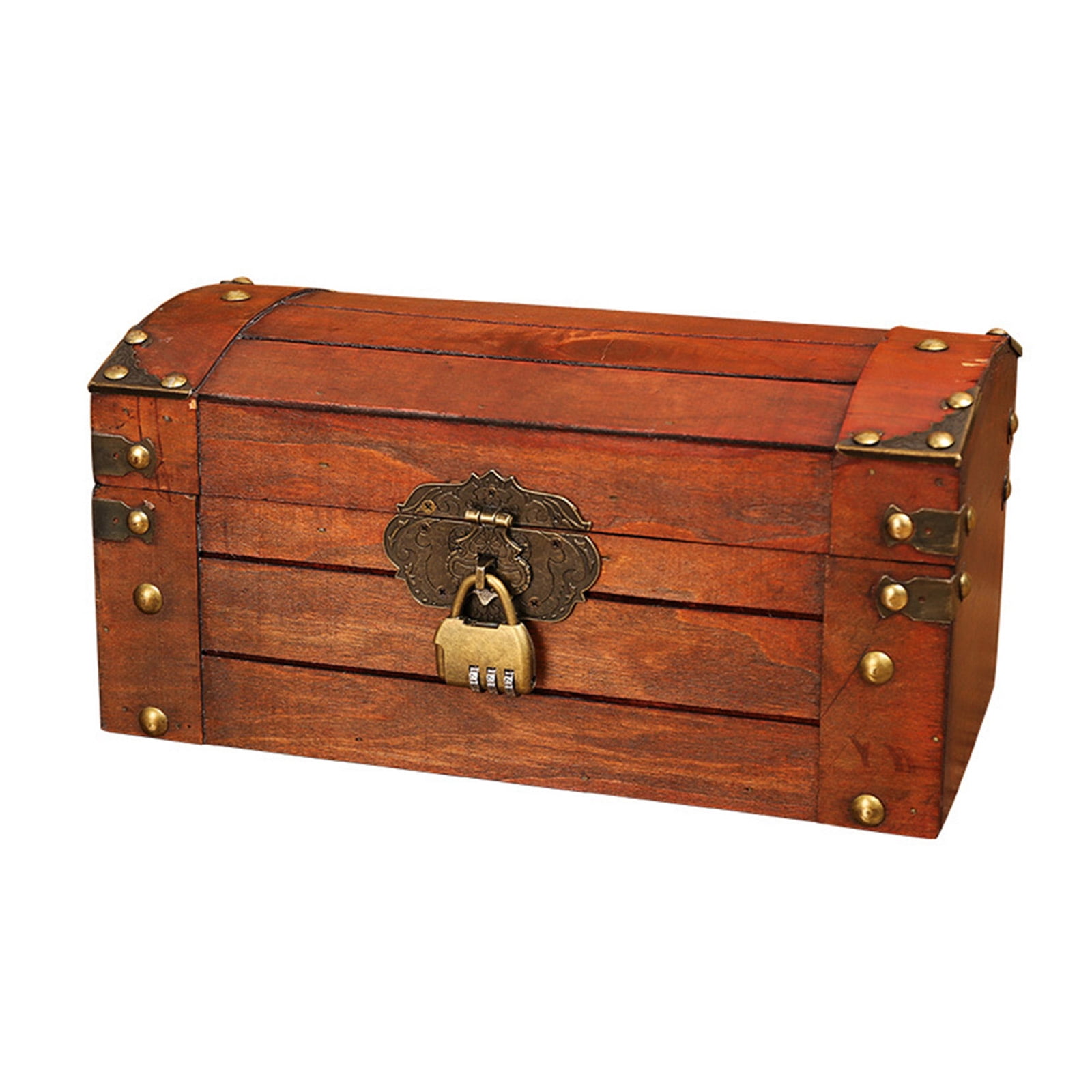 Osdhezcn Handmade Wooden Box with Lock Jewelry Boxes Retro Storage for ...