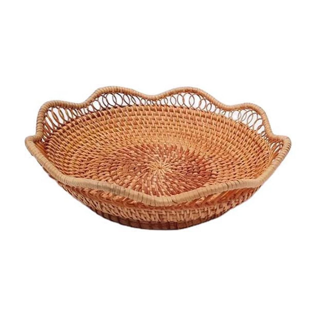 Osdhezcn Handmade Woven Rattan Food Serving Display Storage Basket ...
