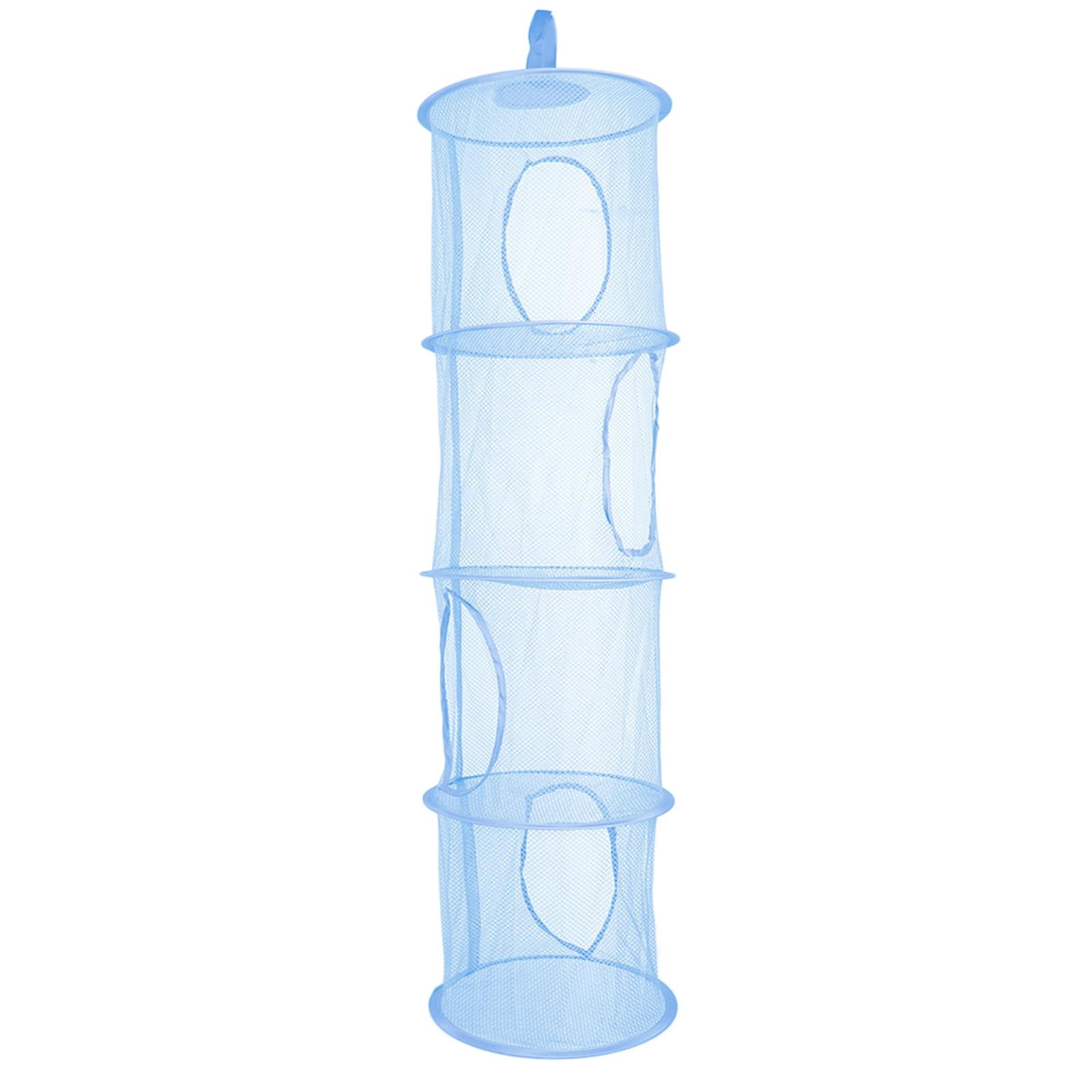 Osdhezcn Hanging Mesh Storage Organizer 4 Tier Bag Toy Basket for Kids ...