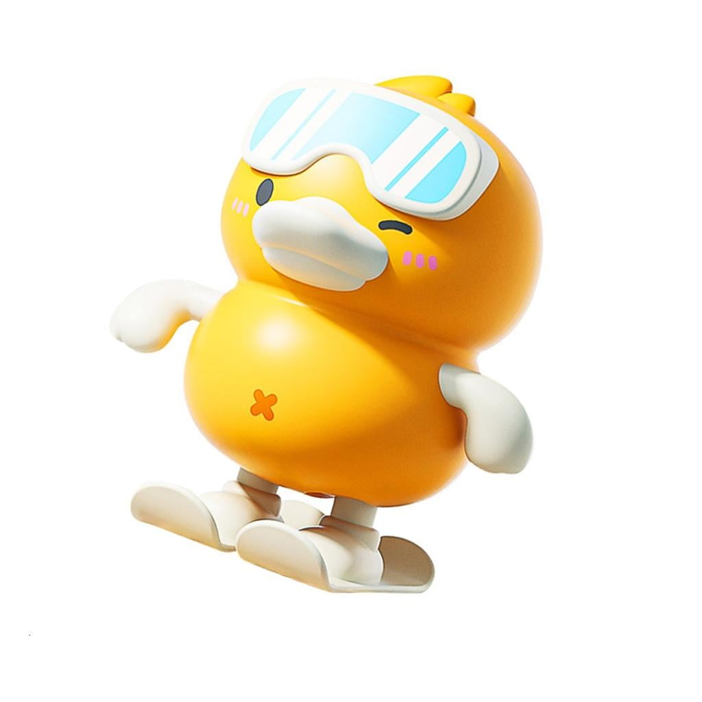 Osdhezcn Jumping Cartoon Duck Figure Wind Up Wind up Action Snowsports ...