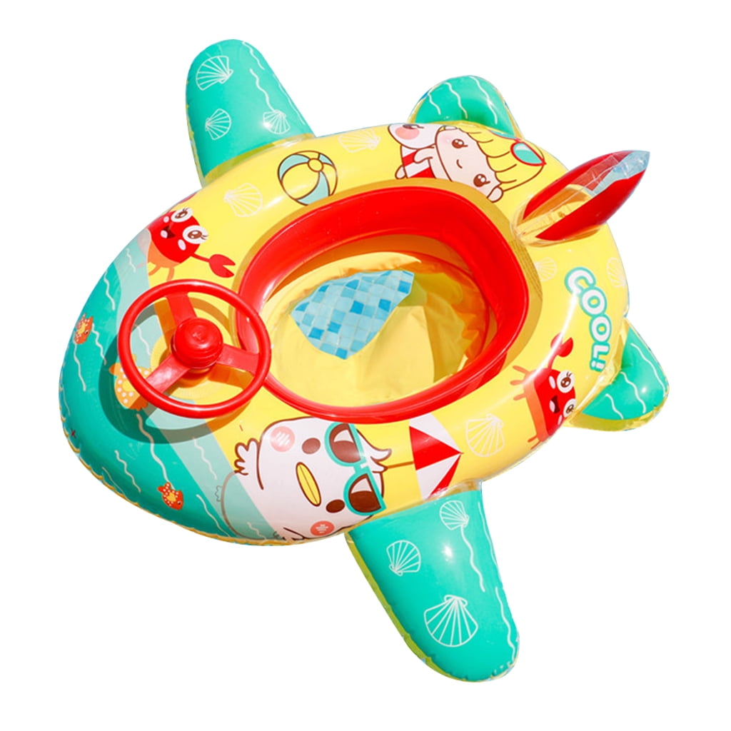 Osdhezcn Kids Cute Plane Shaped Swimming Ring Pool Float Toy Summer ...