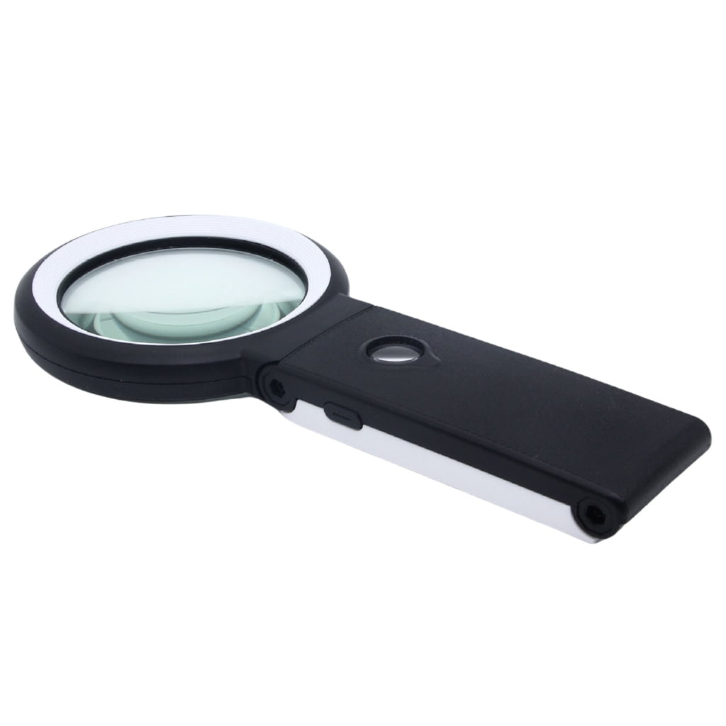 Osdhezcn Large Lens Lighted Magnifying Glass 18 LED Handheld With Stand ...