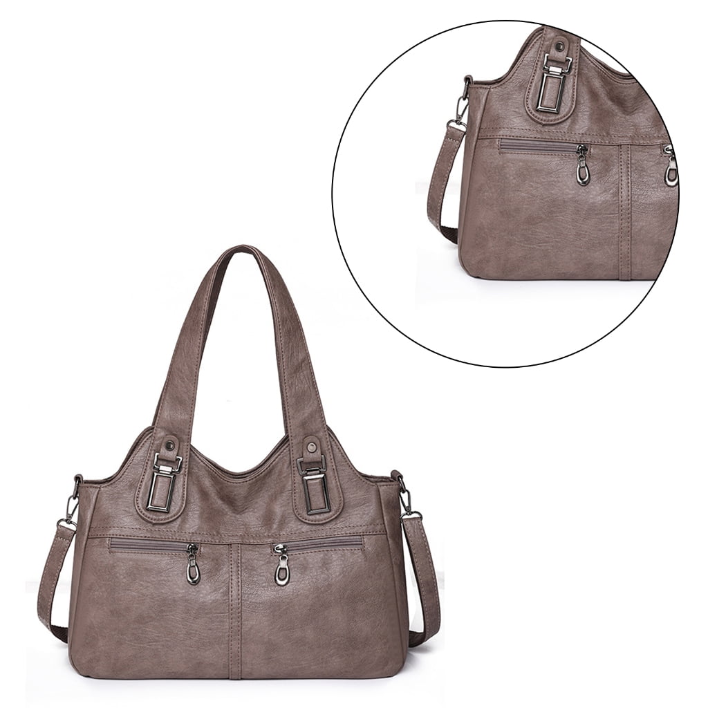 Osdhezcn Leather Bag for Women Girl PU Tote Crossbody Bag Vintage Multi ...
