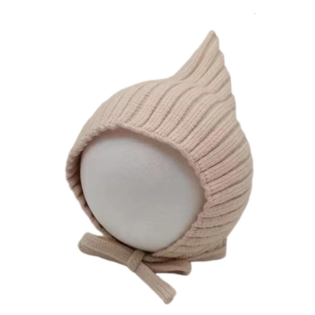 Osdhezcn Lovely Infant Knitted Cap With Ear Flaps Stretchy Fabric Elf ...