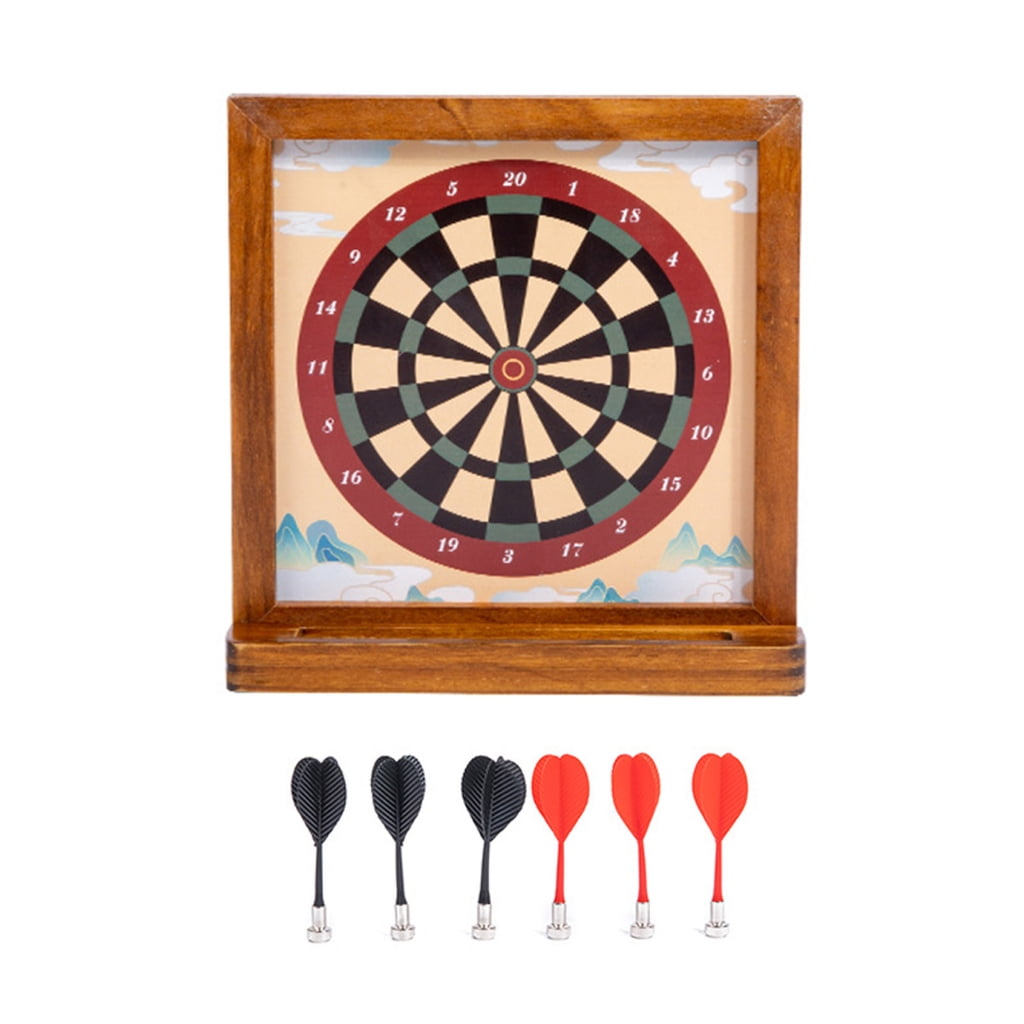 Osdhezcn Magnetic Darts Set Two-Sided Darts Board Indoor Game Family ...