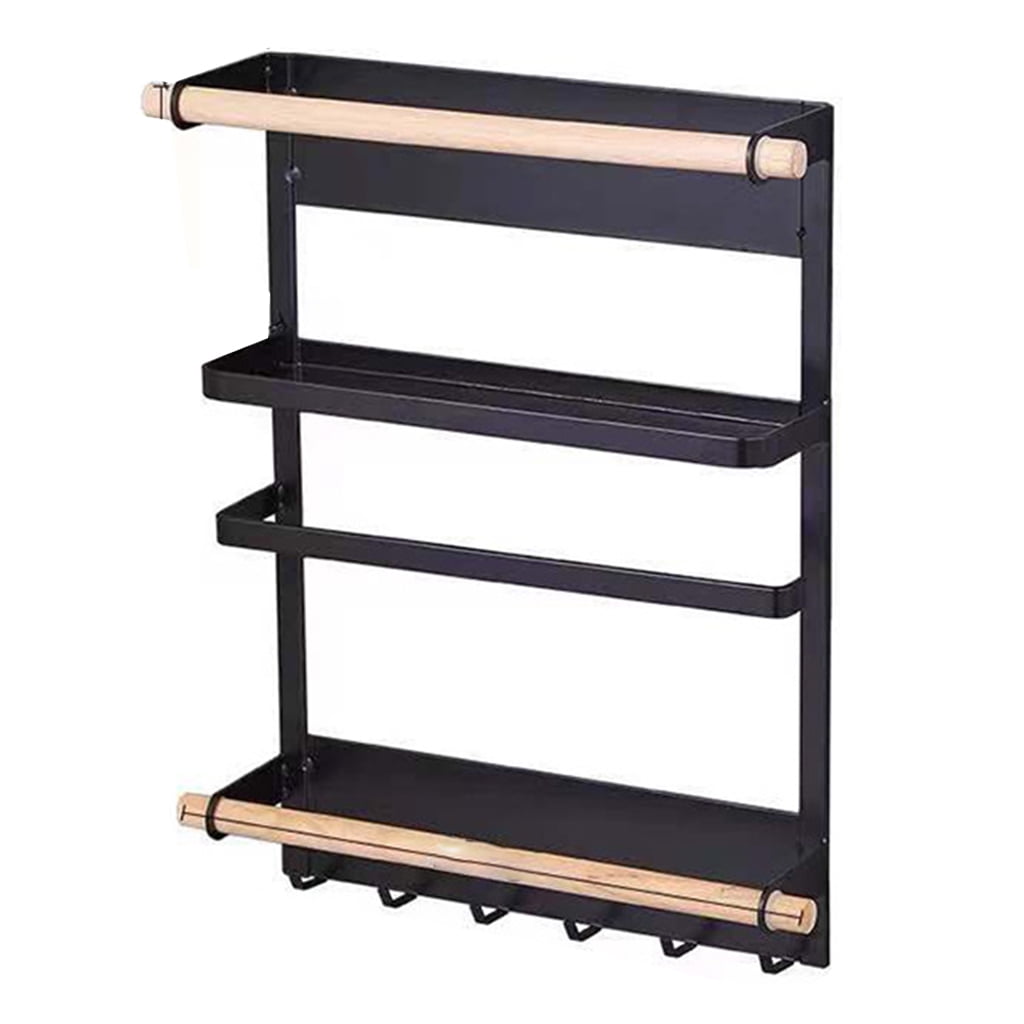 Osdhezcn Magnetic Wall-mounted Refrigerator Side Rack Kitchen Storage ...