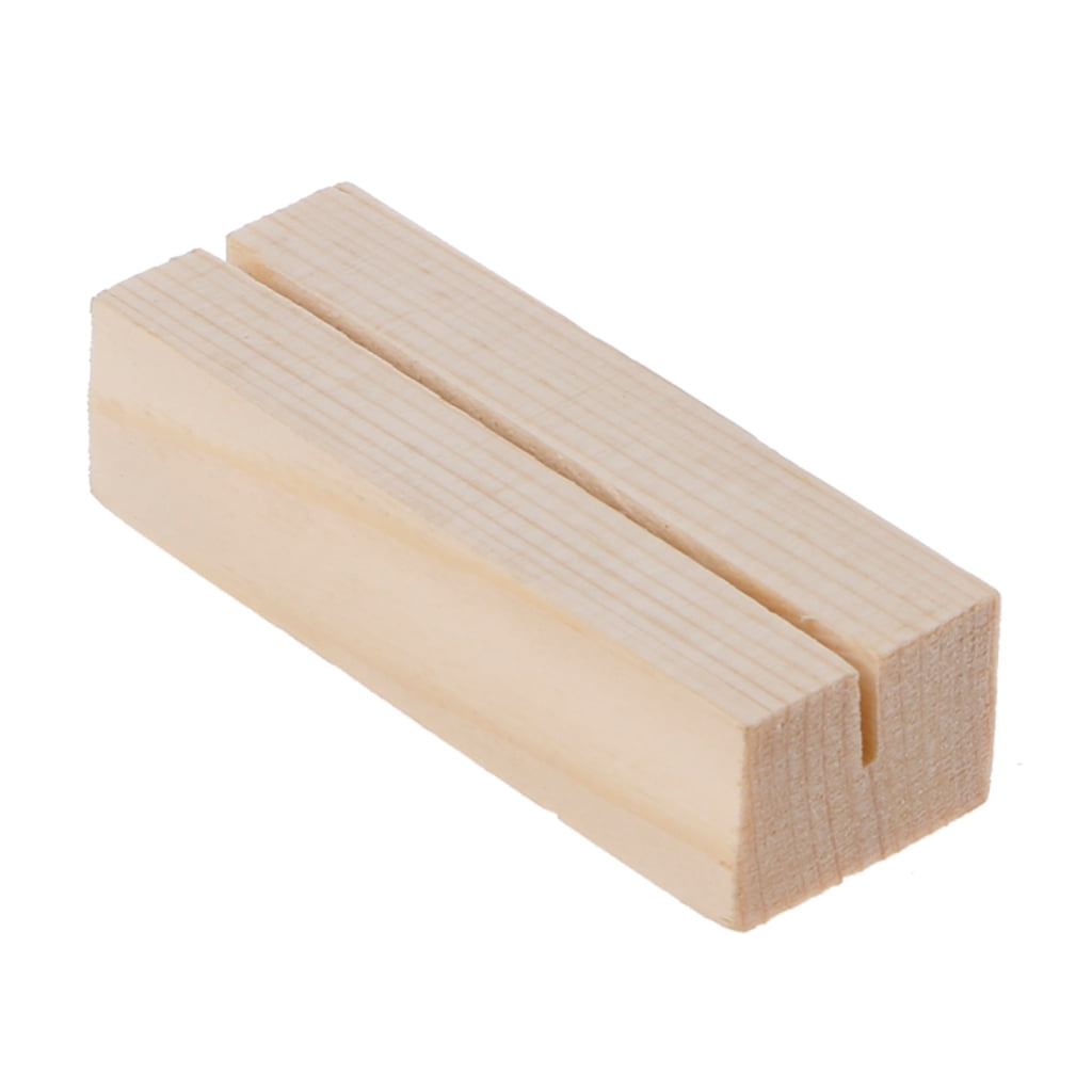 Osdhezcn Multifunctional Memo Business Card Holder Wooden Rectangle ...