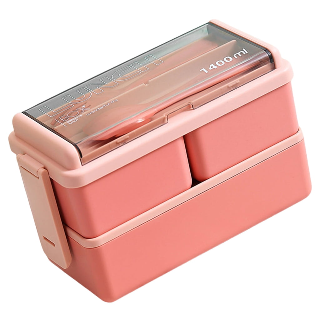 Osdhezcn Multifuntional Lunch Case Plastic Student Lunch Box Double ...