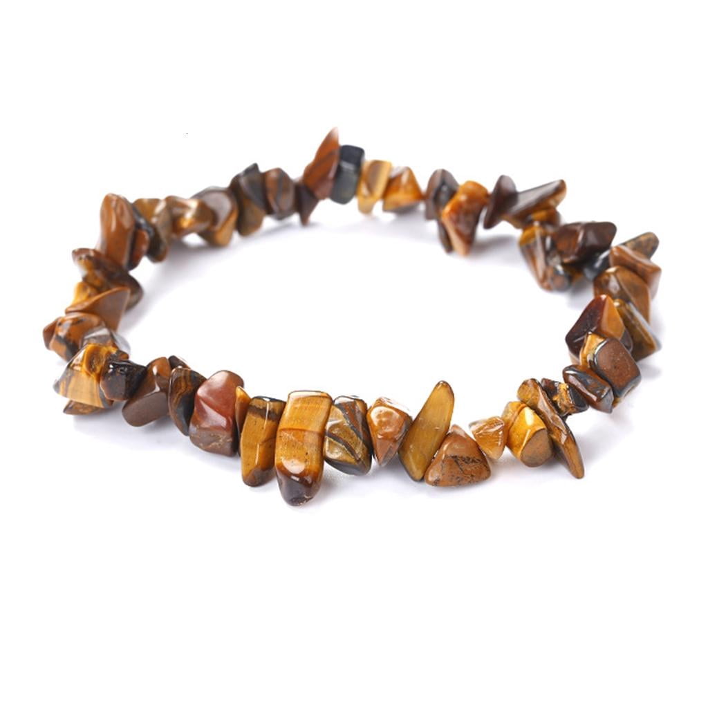 Osdhezcn Natural Gemstones Bead Bracelet Chakras Crystal Chip Stone ...