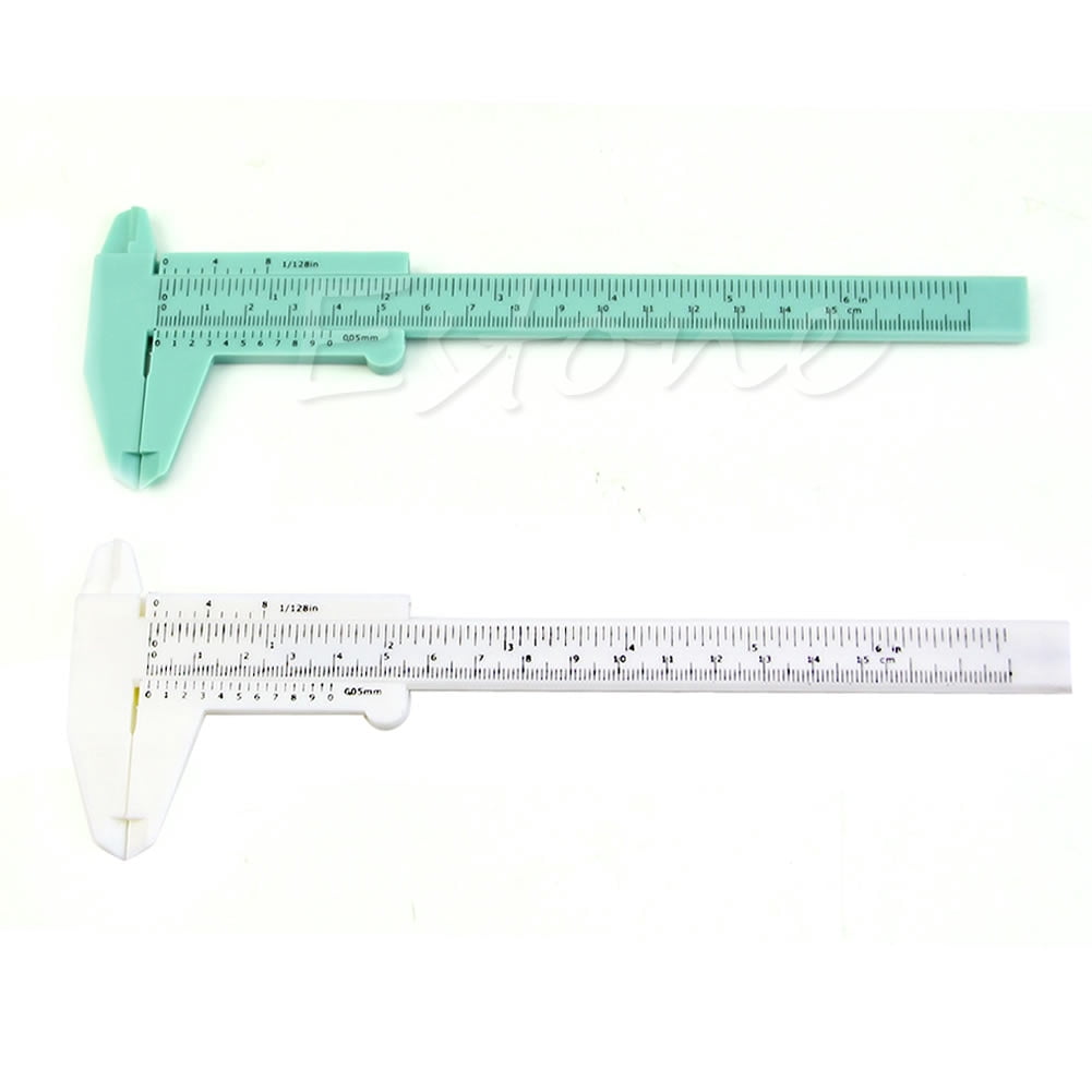 Osdhezcn New 6Inch 150mm Plastic Ruler Sliding Gauge Vernier Caliper ...