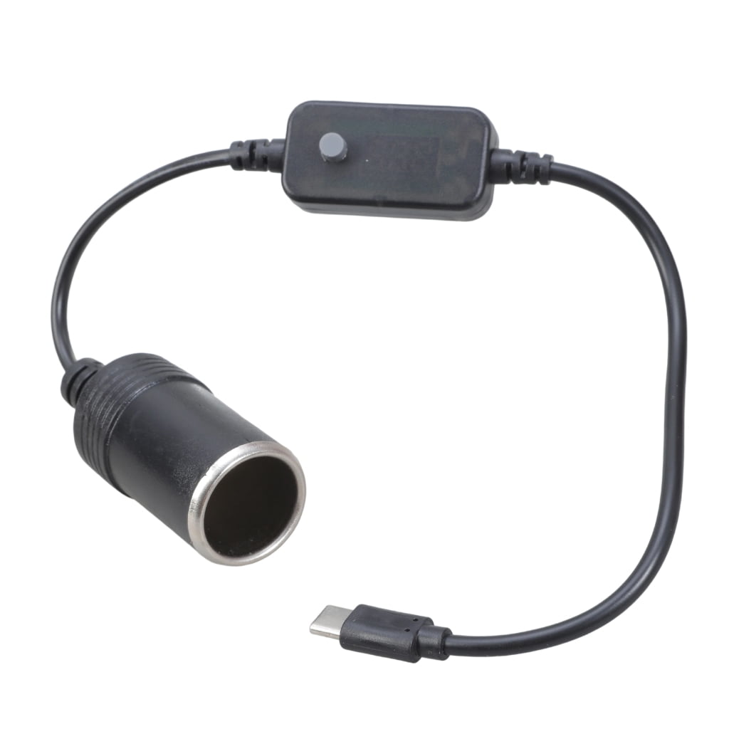 Osdhezcn PD USB C to Cigarettes Lighter Socket Adapter Cable 5V to 20V ...