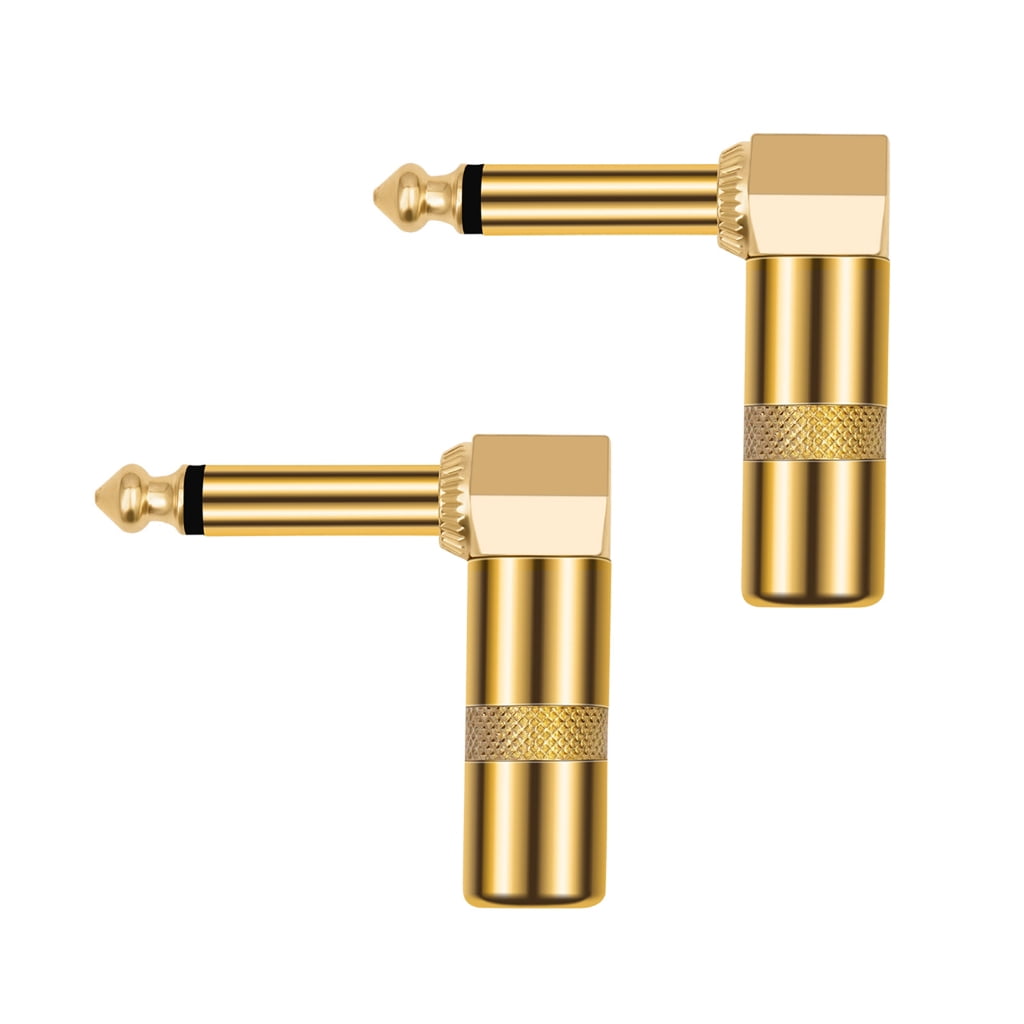 Osdhezcn Pack of 2pcs 6.35mm Mono Male Solder Plugs Connectors Plugs ...