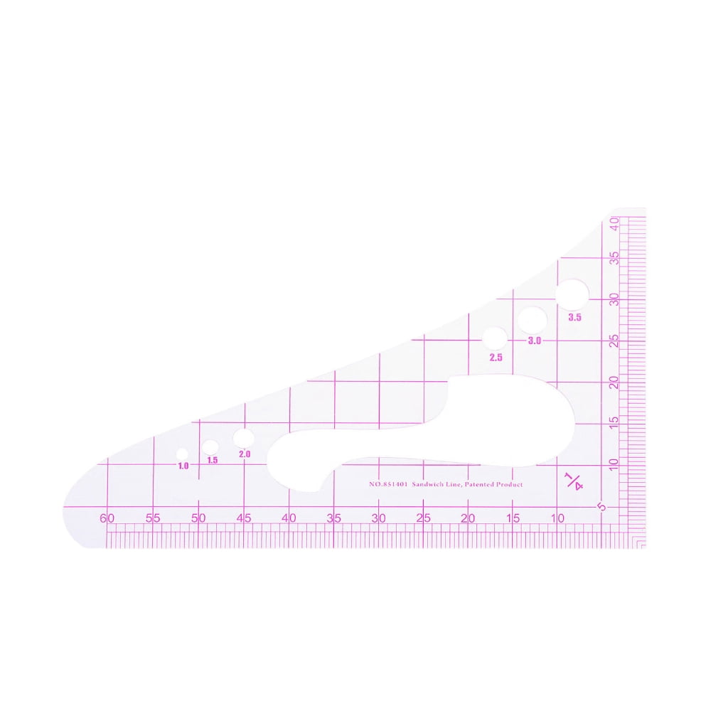 Osdhezcn Patchwork Ruler Multifunctional Plastic Ruler for Quilting and ...
