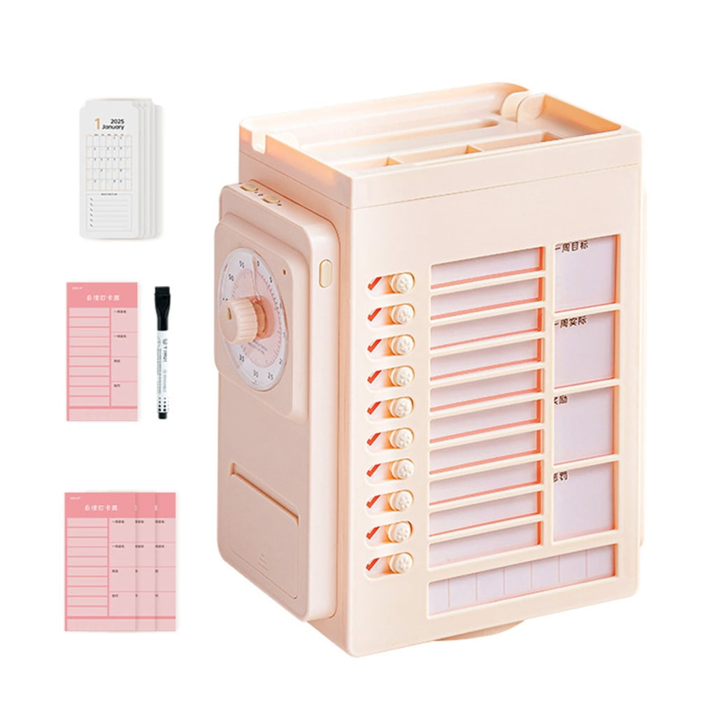 Osdhezcn Pencil Holder Pen Organisers Desk Organizers with Visual Times ...