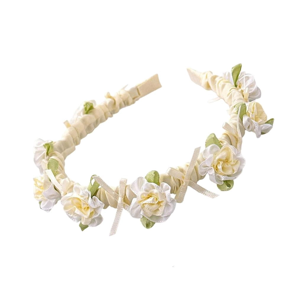 Osdhezcn Plastic Crystal Hairband Props With Beaded Pearls Floral ...