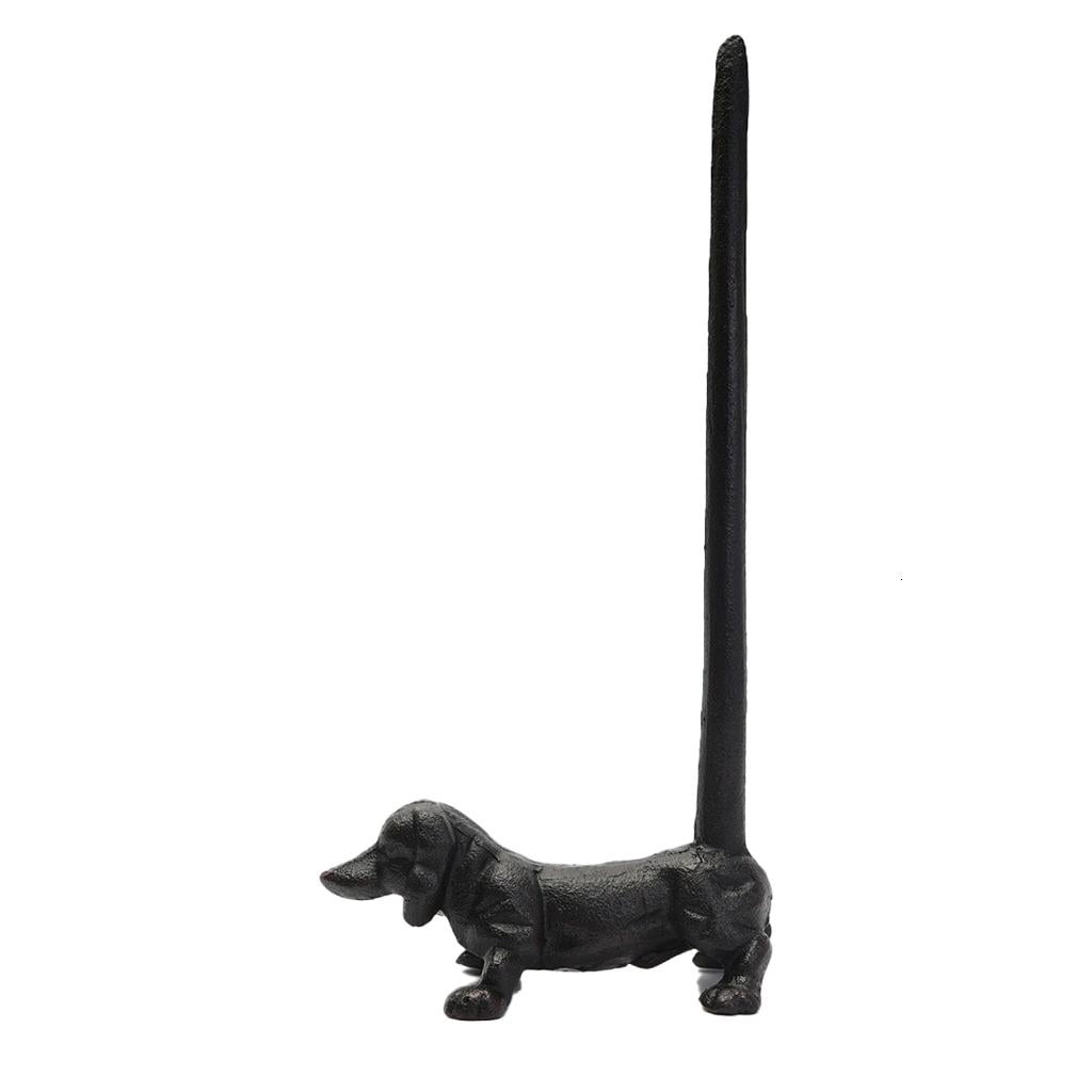 Osdhezcn Playful Sausages Dog Paper Towel Rack Cast Iron Materials ...