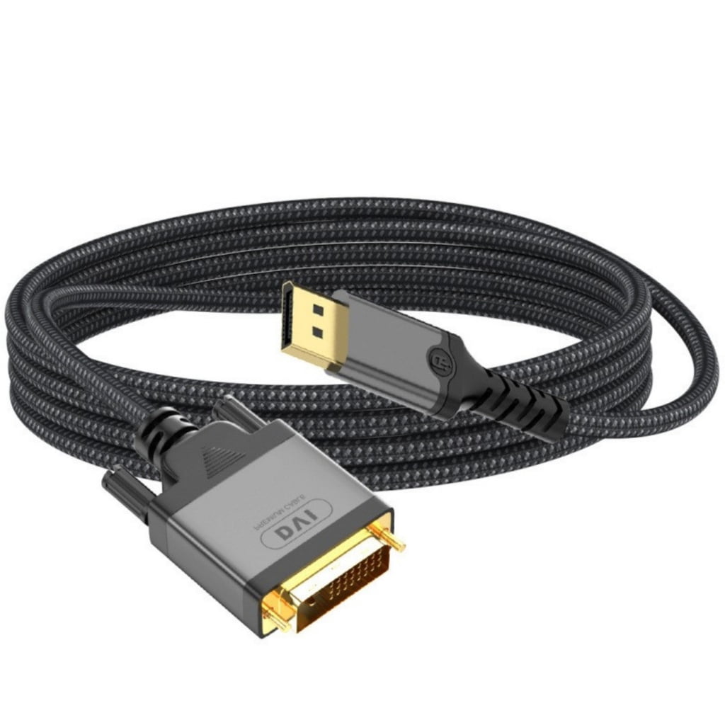 Osdhezcn Portable DisplayPort to DVI Adapter Cable 4K 30Hz Video ...