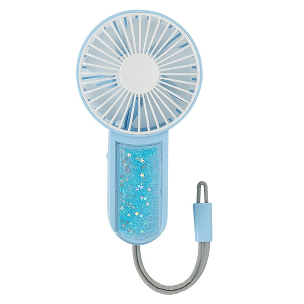 Osdhezcn Portable Hands-Free Fan Personal USB Fan Shining Quicksand ...