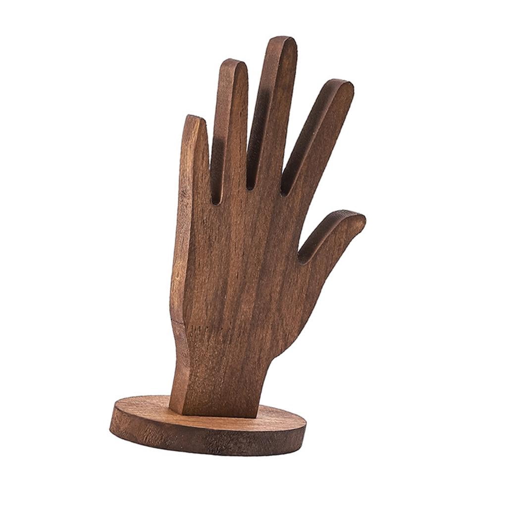 Osdhezcn Portable Wood Hand Designs Jewelry Holder Accessory for Home ...