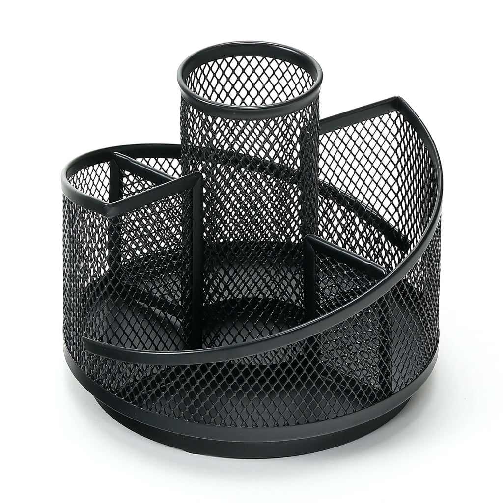 Osdhezcn Rotatable Pen Pencil Holder Multiple Compartments for Vanity ...