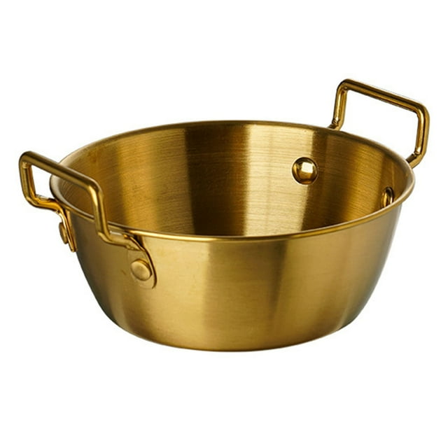 Osdhezcn Set Of 4 Large Capacity Gold/Silver Stainless Steel Double ...