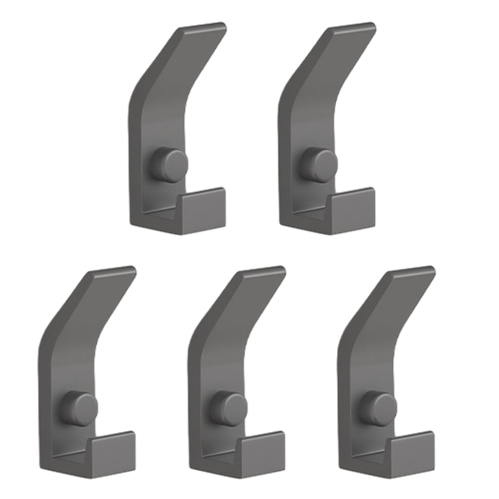 Osdhezcn Set of 5 Metal Coat Hook Space Saving Aluminum Wall Hangers ...